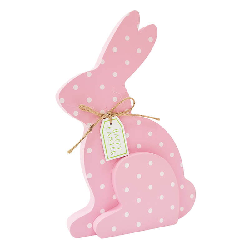 Homespun Easter Pink Bunny, 8" | At Home