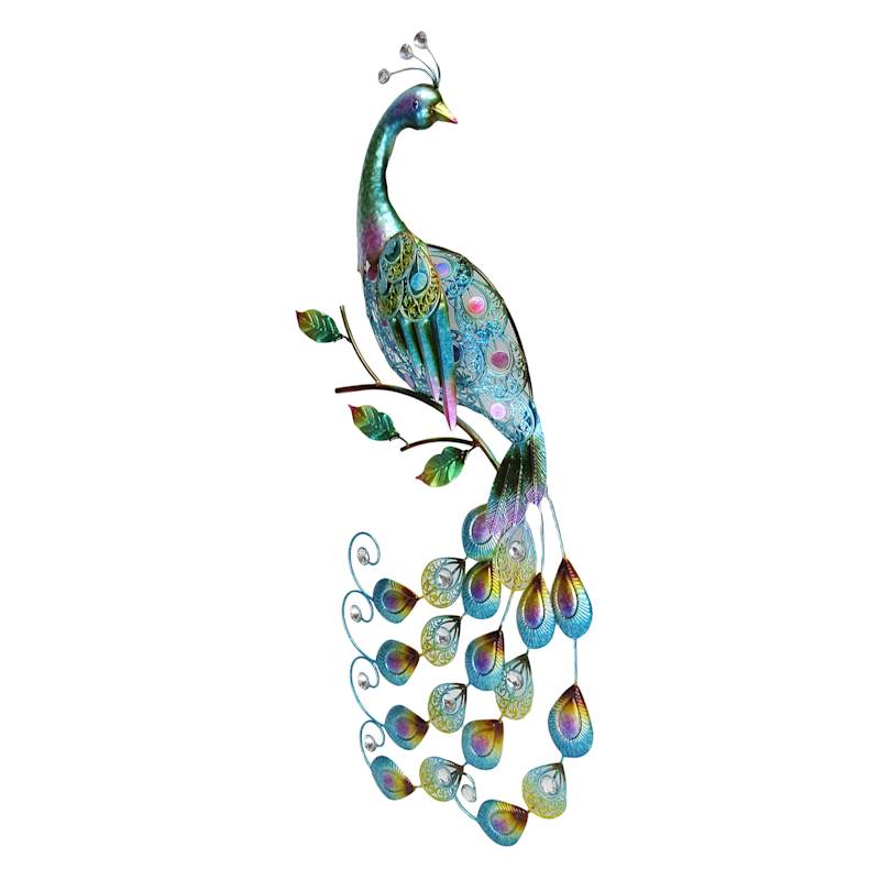 Metal Peacock Outdoor Wall Decor 31 At Home