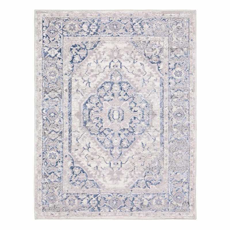 Annadale Blue Medallion Area Rug, 5x7