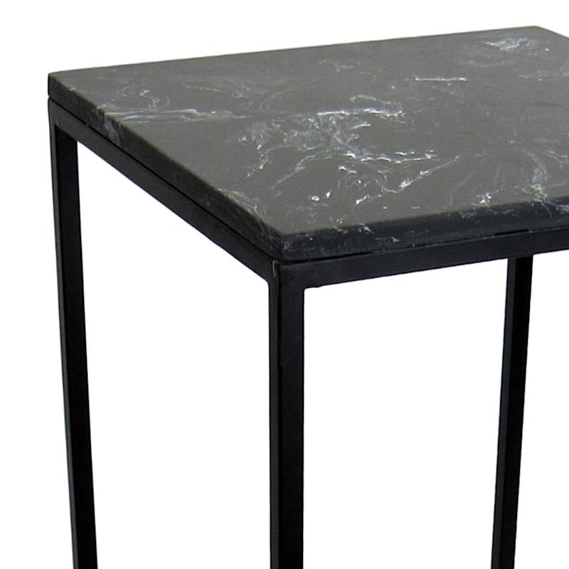 Crosby St. Metal & Marble Plant Stand, Small | At Home