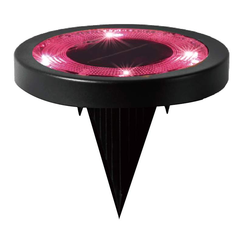 4-Pack 15-Lumen Solar Multi-Purpose Color Changing Disc Light