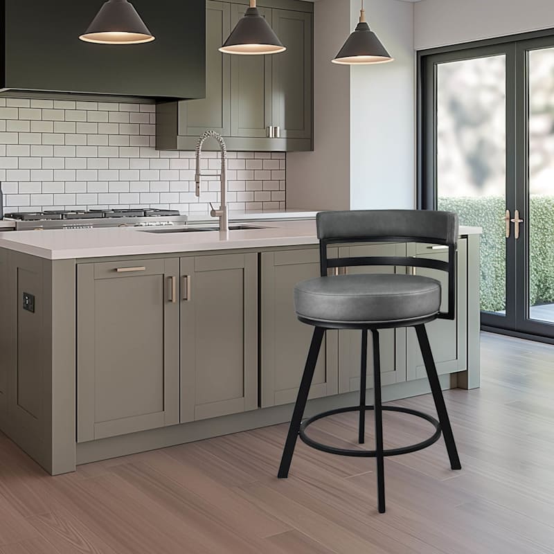 Milo Counter Stool, Dark Grey