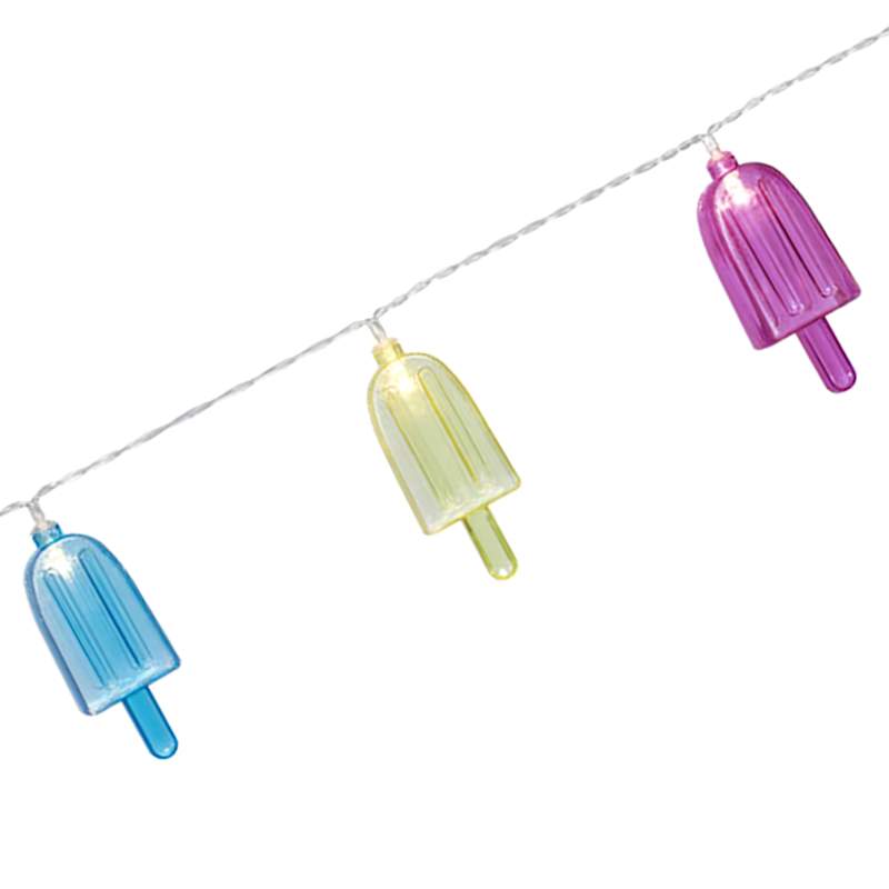 10-Count LED Popsicle String Lights with Timer