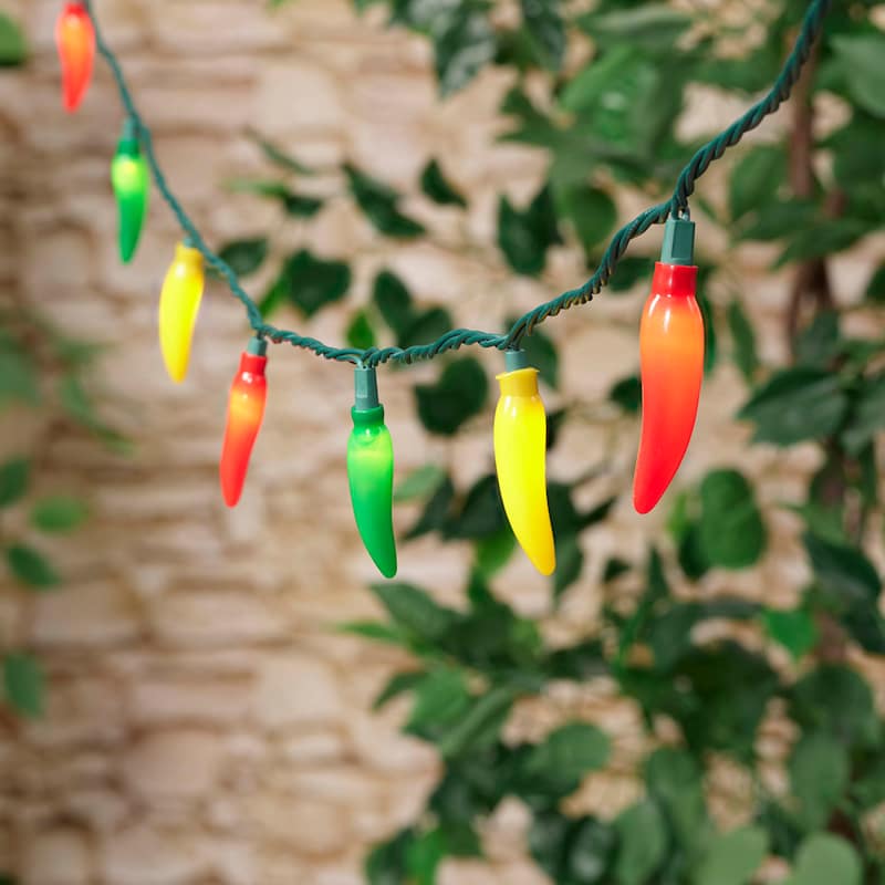 20-Count LED Chili Pepper String Lights