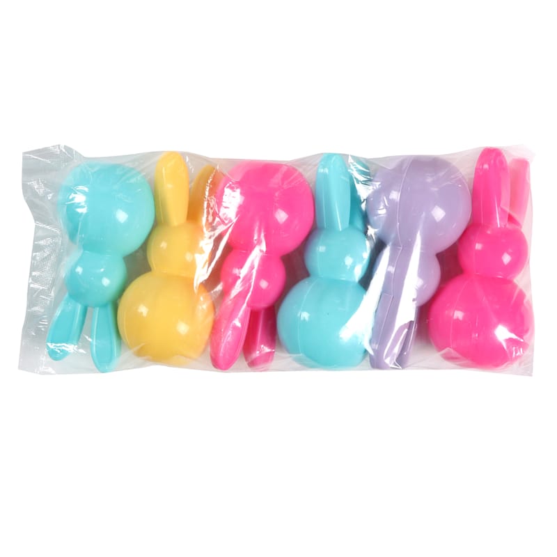 6-Pack Bunny Shaped Plastic Easter Eggs | At Home
