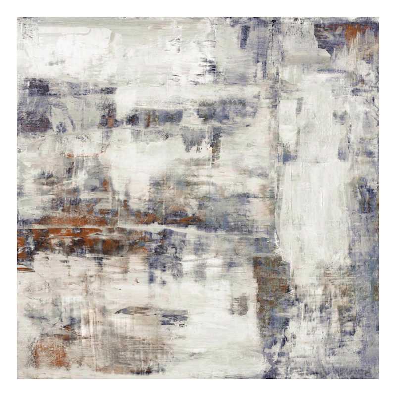 Grey Abstract Canvas Wall Art, 40"
