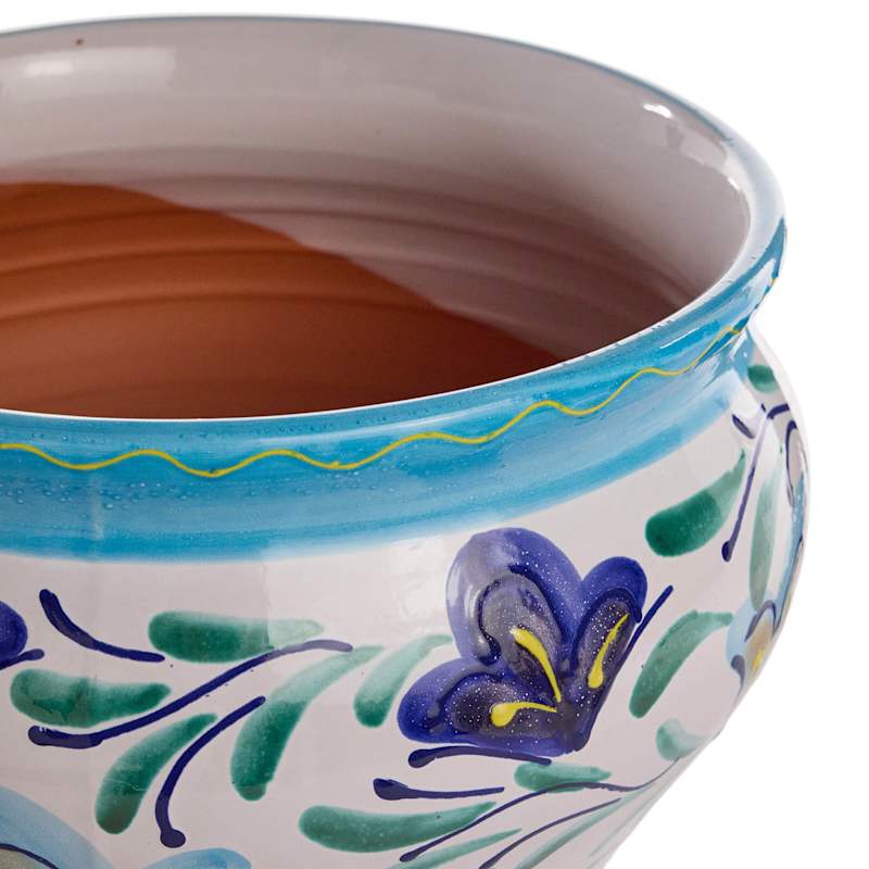 12In Hand Painted Spanish Blue Swirl