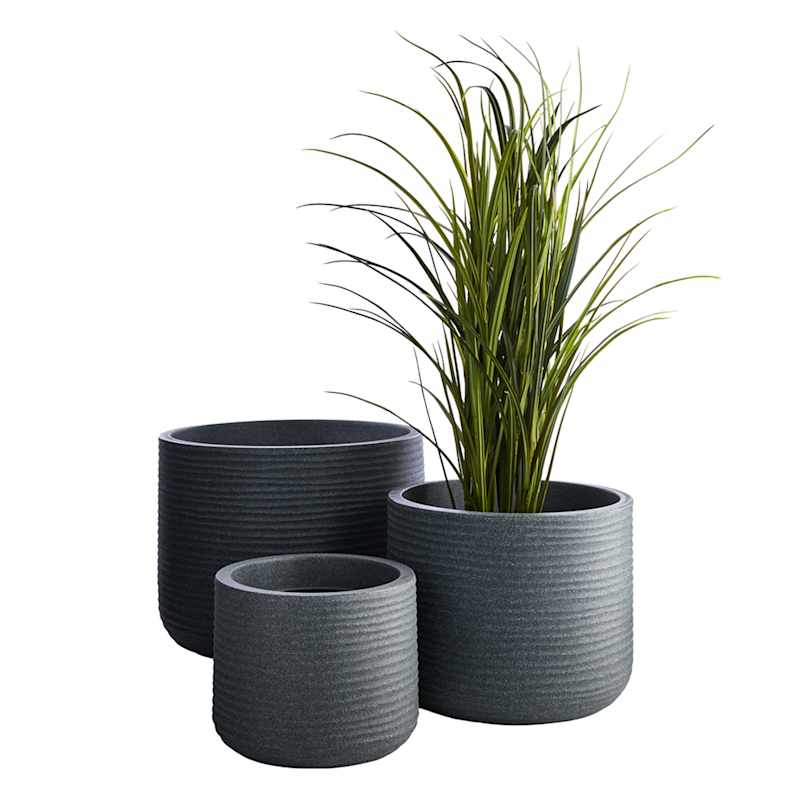 Japi Grey Lagoon Outdoor Planter, Medium