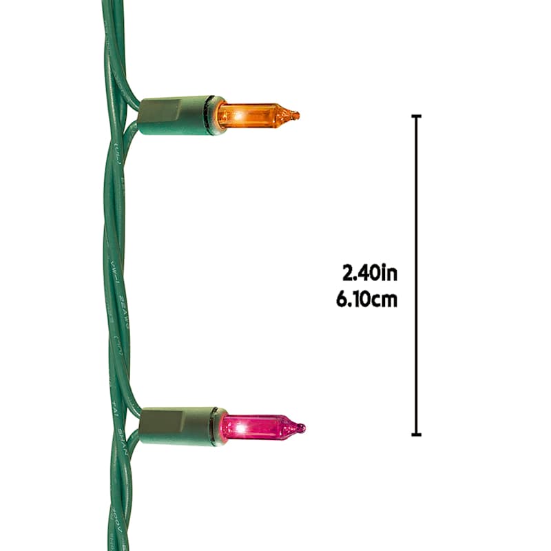 Multicolor String Lights 100-count | Green Wire | Christmas Tree Lights ...