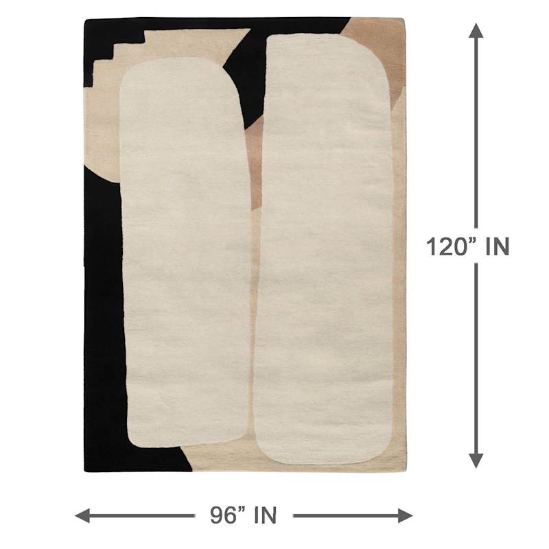 (A485) Genesis Geo Tufted Area Rug, 8x10